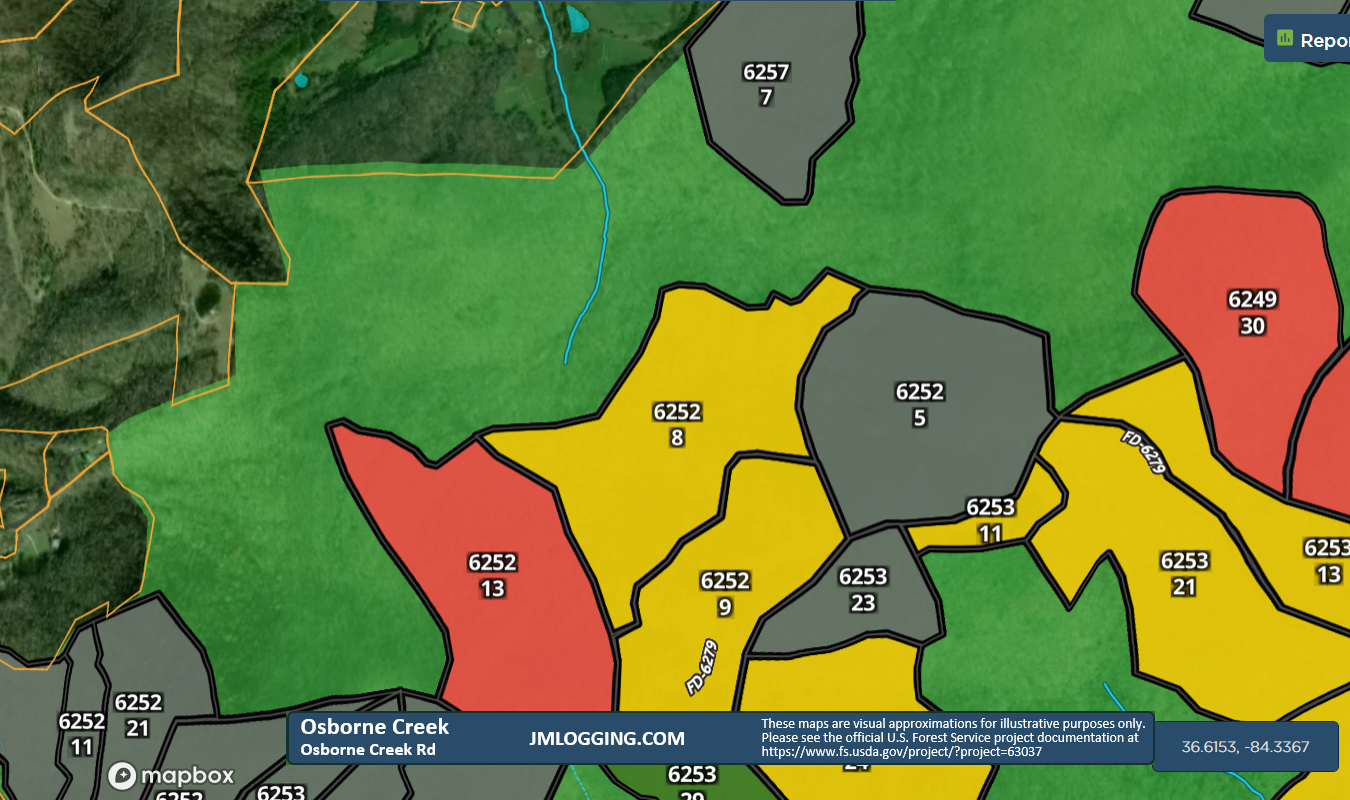 Osborn Creek Midway Fac – 3D Maps – Jellico Mountains Logging