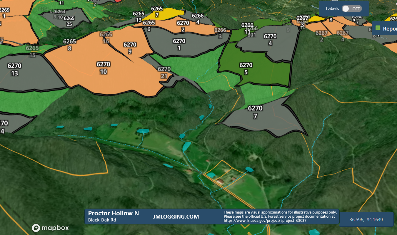 Proctor Hollow North – 3D Maps – Jellico Mountains Logging