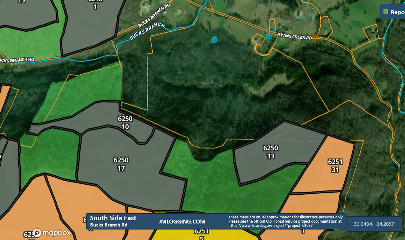 Bucks Branch South Side East – 3D Maps – Jellico Mountains Logging